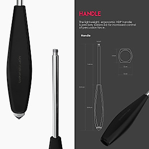 MDF Instruments Buck Neurological Reflex Hammer - Free-Parts-for-Life & Lifetime Warranty (MDF515) (Black (Noir) - HDP Handle)