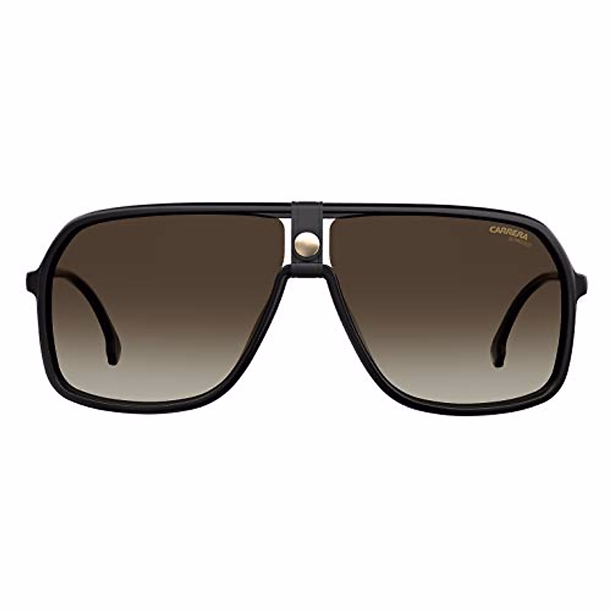 Carrera 1019/S Sunglasses CA1019S-0807-HA-6410 - Black Frame, Brown Gradient Lenses, Lens Diameter