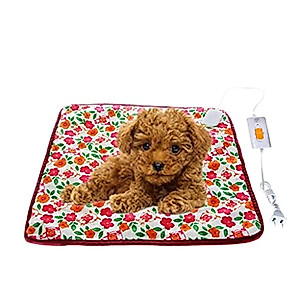SMLJLQ 1Pc Pet Puppy Dog Cats 220V Warm Electric Heat Pad Heating Blanket Bed Mat Random Color