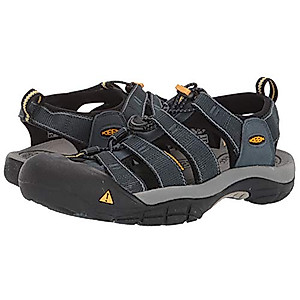 KEEN Men's Newport H2 Closed Toe Water Sandals, Navy/Medium Grey, 10 US