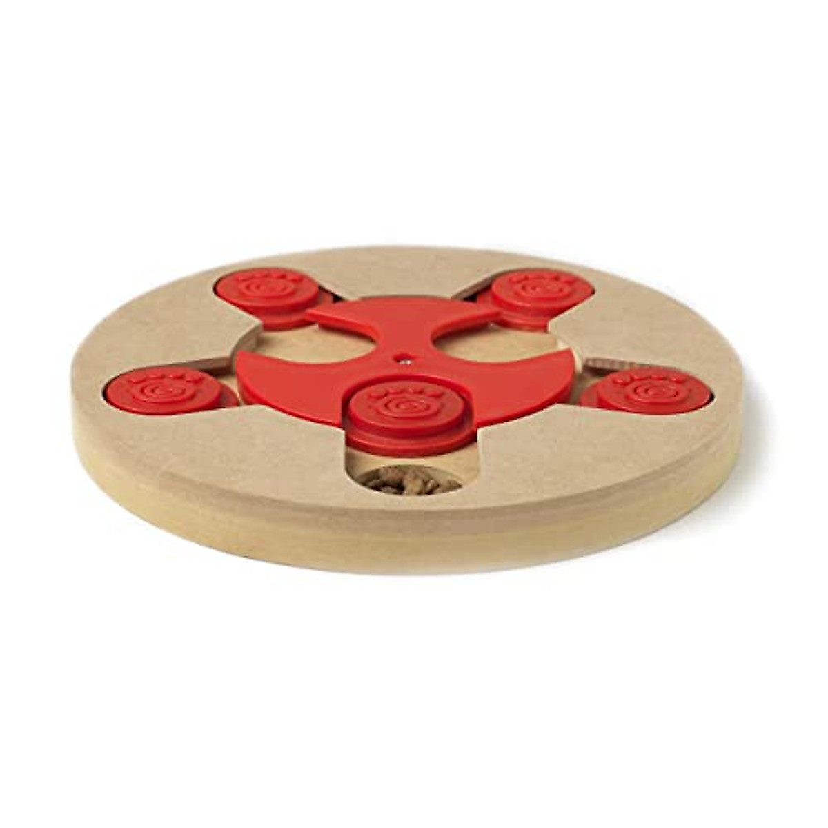 PetRageous 13006 Thinkrageous Interactive Advanced Level Puzzle Piece Dog Toy or Cat Toy Measures 9.84-Inch for Dogs and Cats or Kittens and Ages, Red