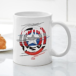 CafePress Captain America Shield Ceramic Coffee Mug, Tea Cup 11 oz