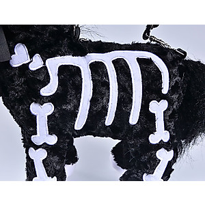 Nite closet Unicorn Purse for Women Gothic Bag Crossbody Shoulder Cute Fluffy Animal Halloween (Black)