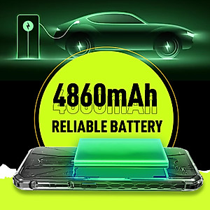 Ulefone 4G Rugged Phones Armor X12 Pro(2023), IP68/IP69K, Android 13 8GB + 64GB, 13MP + 8MP, 5.45 Inch HD+ Display, 4860mAh Big Battery, Global Bands, Dustproof, Compass, NFC, OTG, GPS -Green