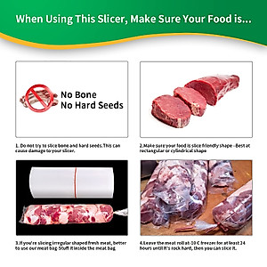 Manual Frozen Meat Slicer - Stainless Steel Frozen Meat Cleaver with Handle Multifunctional Manual Frozen Meat Cutter Ginseng Cutter for Beef Mutton Roll Cheese Nougat Bacon Hot Pot