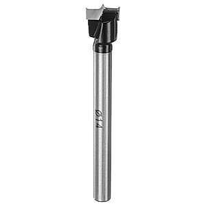 HARFINGTON Forstner Drill Bit 14mm (9/16") Tungsten Carbide Wood Forstner Bit Opener Cutter for Hinge Hole Drilling Woodworking, Black