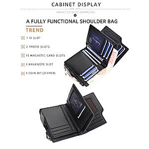 Personalized Women Photo Message Wallet Custom Engraved Wallets Slim Mini Vintage Zipper Leather Ladies Card Holder Custom Birthday Gift for Women Mom Grandma Girlfriend