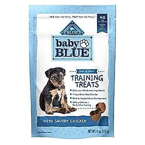 Blue Buffalo Baby BLUE Training Treats Natural Puppy Soft Dog Treats, Savory Chicken 4-oz Bag