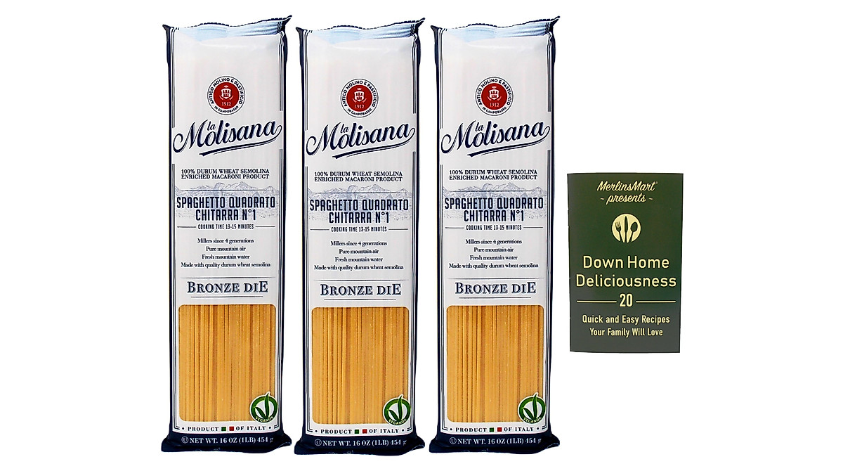 La Molisana Spaghetti Quadrato Chitarra - Pack of 3