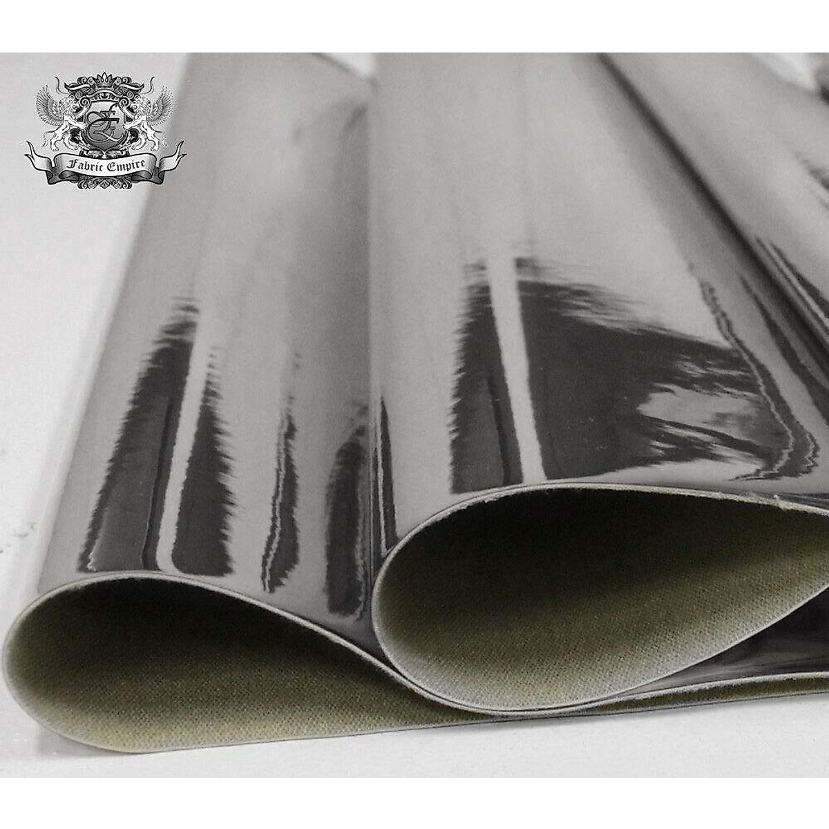 Patent Chrome Mirror Glossy Vinyl TPU Leatherettes Fabric Fake Leather 54" Wide for Shoes Bags Clothing Upholstery Sewing Patchwork & Craft Applique (Sold by The Yard)