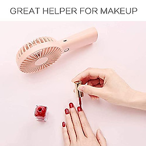 YunTuo Portable Handheld Fan, 4000mAh Battery Operated Rechargeable Personal Fan, 6-15 Hours Working Time for Outdoor Activities, Summer Gift for Men Women