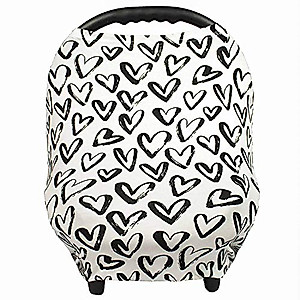 Gufix Infant Car Seat Cover, The Stretchy Nursing Scarf, Car Seat Canopy, Shopping Cart Cover and High Chair Cover That Protects Babies and Breastfeeding Mothers. The 8-in-1 Multiuse Cover for Babies