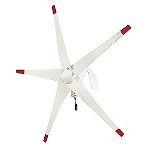 Nature’s Generator Wind Turbine Includes 100 Foot 12 AWG Cable, 5 Blades, Controller Box for Nature’s Generator, Land or Marine Use Day and Night