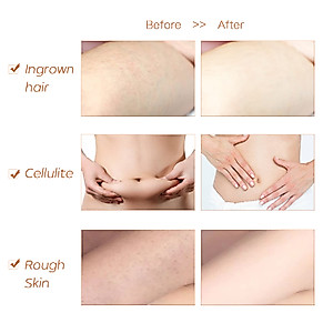 ICANdOIT Dry Brushing Body Brush-Stiff Sisal Bristles Dry Skin Brush,Exfoliating Massage Brush for Cellulite and Lymphatic,Improve Circulation,Stop Ingrown Hairs,Reduce Acne,Soften Skin