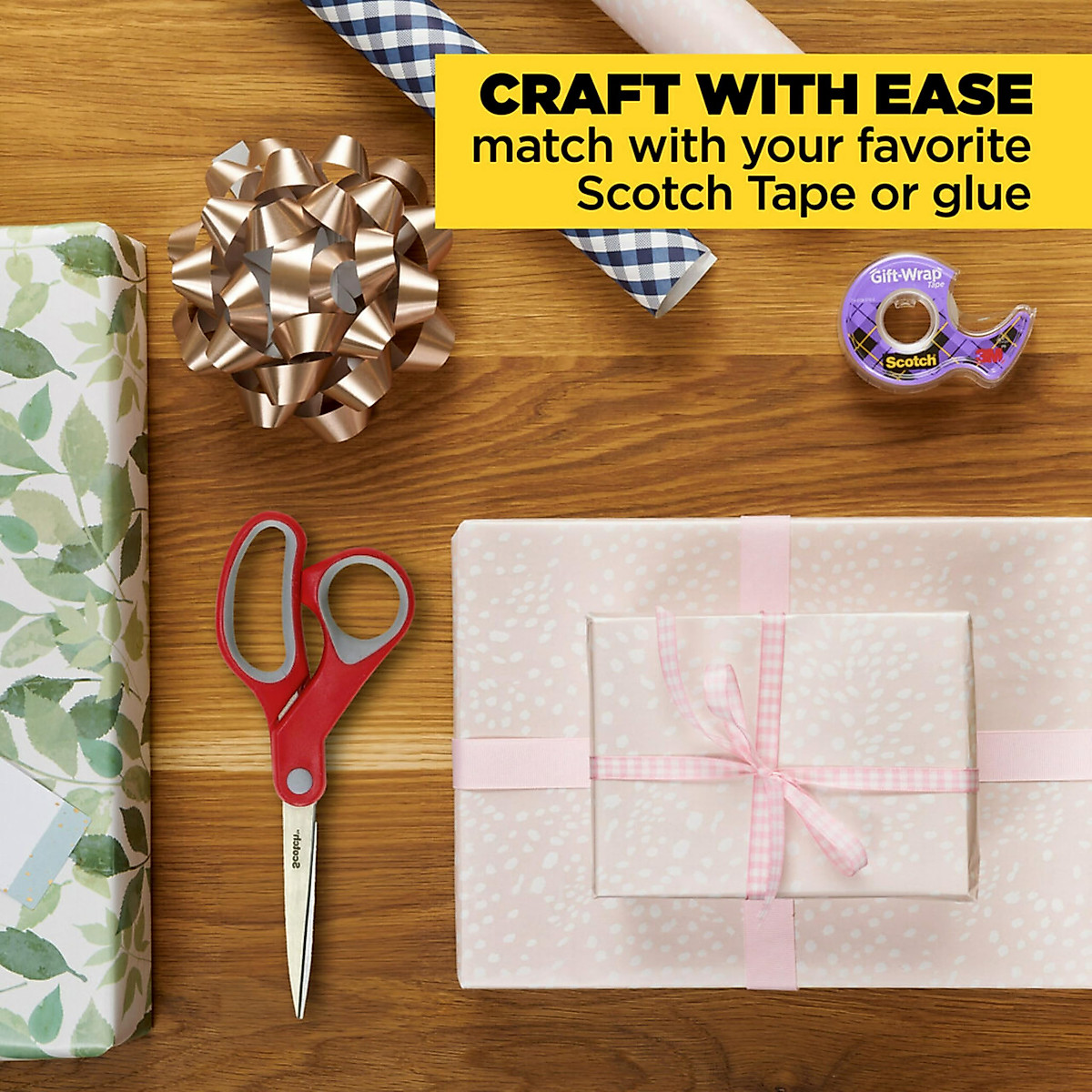 Scotch 8" Multi-Purpose Scissors, 2-Pack, Great for Everyday Use (1428-2)