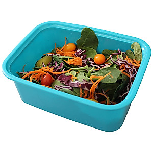 Curver To Go Lunchbox + Cutlery & Accessories BPA free (Blue, Rectangle-1,2L)