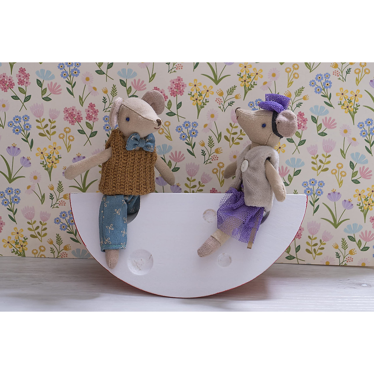 LEVLOVS Christmas Mouse in a Matchbox and Friends Toy Baby Registry Gift Cowboy Mouse PlushToy