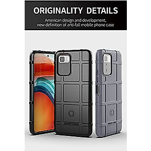 Ysnzaq for Xiaomi Redmi Note 10 Pro 5G (Not 4G) Rugged Slim Case with Heavy Duty Shockproof Military Grade Anti-Fall Anti-Scratch and Camera Lens Protector Cover for Xiaomi Poco X3 GT 5G HD Black