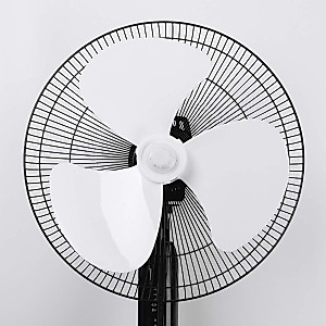CHICTRY Plastic Fan Blade Replacement Leaves with Nut Cover for Household Standing Pedestal Fan Table Fanner Accessories White 16 Inch 3 Leaves