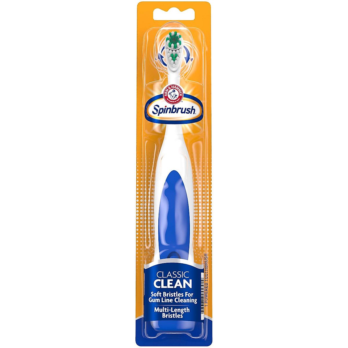 Arm & Hammer Spinbrush Classic Clean Powered Toothbrush, 1 Count