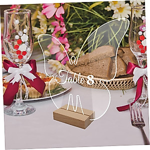 10 Sets Butterfly Seat Card Acrylic Transparent Table Three-Dimensional