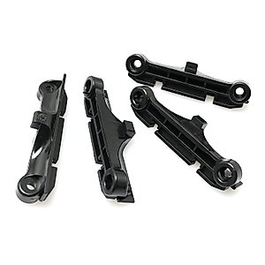 RLECS CPU Fan Retainer Bracket 4PCS Black CPU Fan Support Bracket CPU Motherboard Bracket Clips for AM4