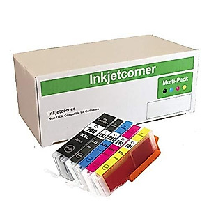 Inkjetcorner Compatible Ink Cartridge Replacement for PGI-280XXL CLI-281XXL PGI 280 XXL CLI 281 XXL for use with TR8620A TR8620 TR8622 TS702A TR8622A TS6320 TS6220 TR8520 TS9520 (5 Pack)