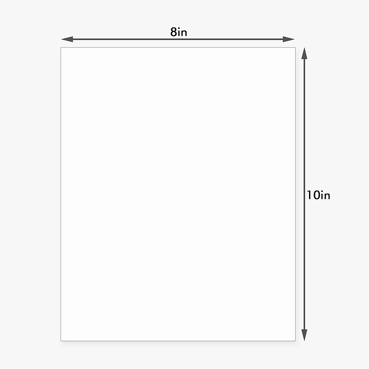 Somime 25 Pack Backing Boards Only - 8x10 Uncut White Mats Matboards, Acid Free Backerboards for Art Prints, Ideal for Photos/Pictures/Prints/Frames/Arts