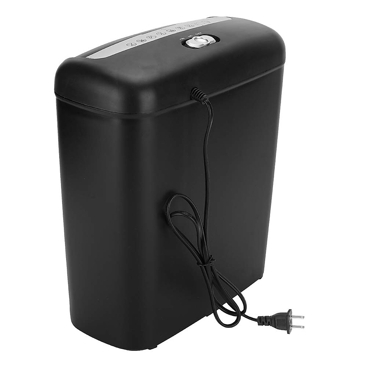 6-Sheet Paper Electric Credit Card High-Security Document Paper with 10L Wastebasket for Home Office Use