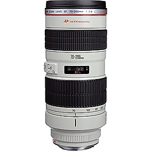 Canon EF 70-200mm f/2.8L USM Lens (2569A004) + Filter Kit + Cap Keeper + Cleaning Kit + More (Renewed)