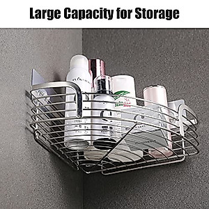 RelaxScene Shower Caddy Shelf for Corner - Bathroom Shower Organizer Storage 2-Pack Rustproof - Shower Shelves for Inside Shower Silver