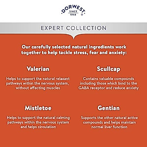 Dorwest Herbs Scullcap and Valerian Tablets for Dogs and Cats 100 Tablets