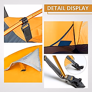 Bessport Camping Tent 2-Person Lightweight Backpacking Tent Waterproof Two Doors Easy Setup Tent for Outdoor, Hiking