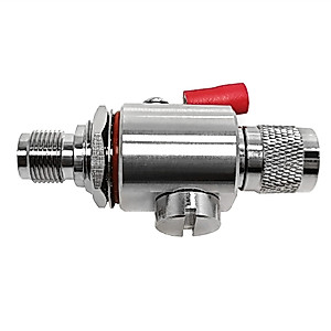 Lightning Protector RP TNC Male to Female DC-6GHZ Square 90V Gas Tube Discharge Surge Arrester