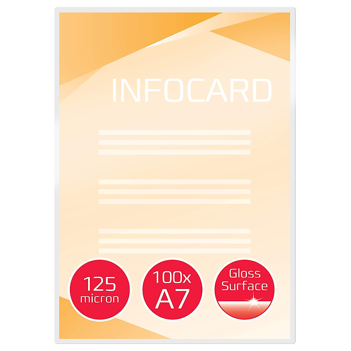 GBC Document Laminating Pouches A7 2X125 Micron Gloss (100 Pack)
