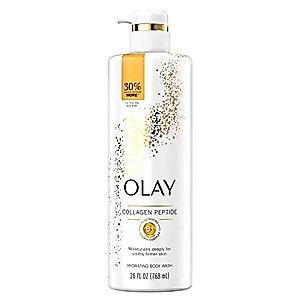 Olay Cleansing & Firming Body Wash with Vitamin B3 and Collagen, 26 fl oz (Pack of 4), White