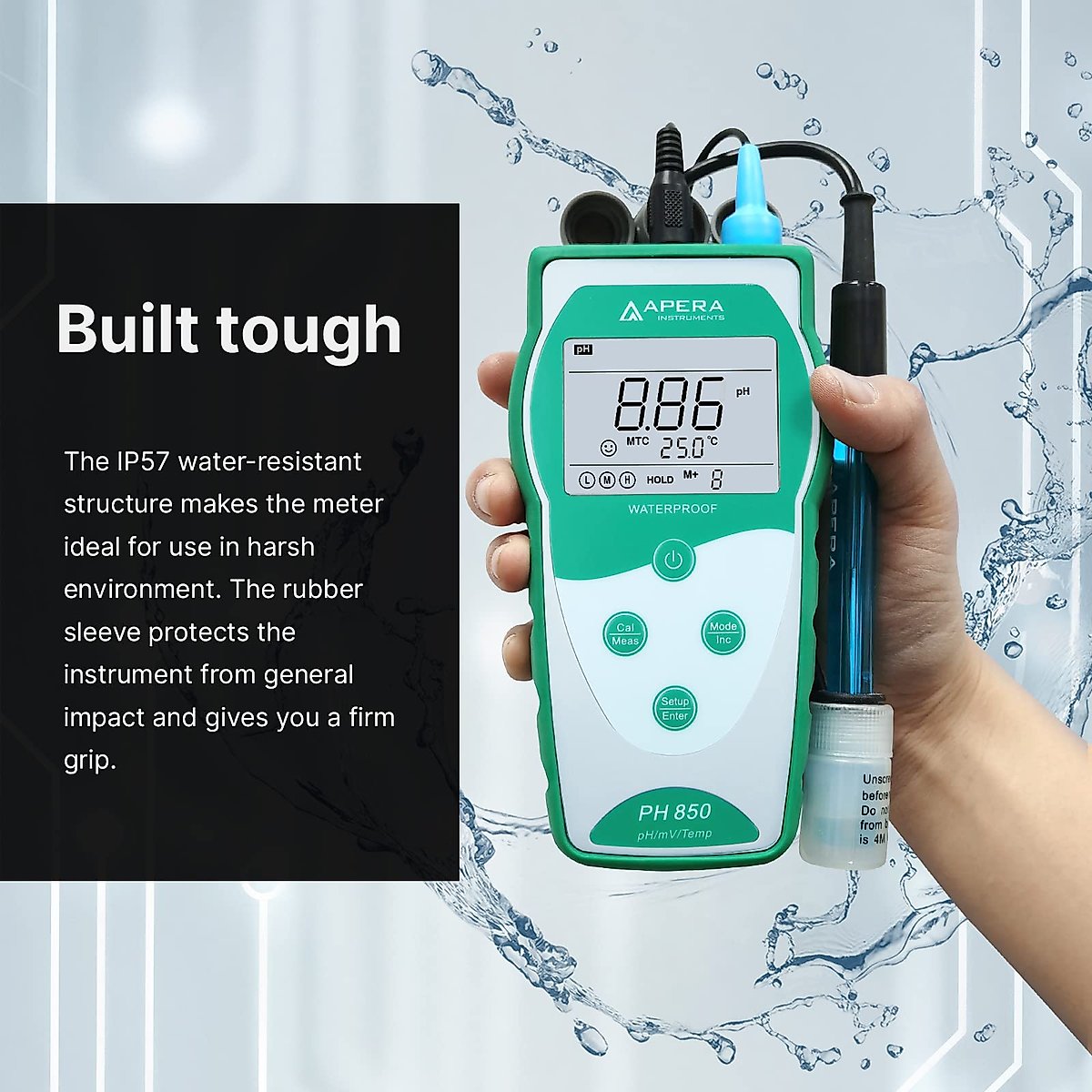 Apera Instruments Value Series PH850 Portable Handheld pH Meter Kit (AI5510)
