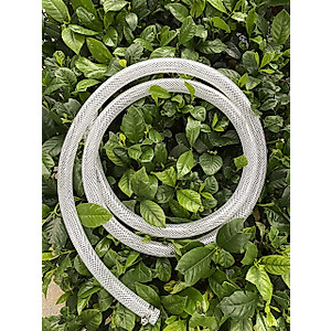 3/4" ID x 1" OD - 10 Ft High Pressure Braided Clear PVC Vinyl Tubing Flexible Vinyl Tube, Heavy Duty Reinforced Vinyl Hose Tubing, BPA Free and Non Toxic
