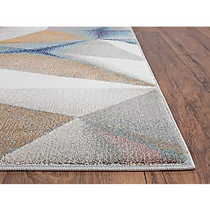 Abani Rugs Arto Collection Multicolor 3D Geometric 6'x9' Area Rug - Contemporary Accent Rug