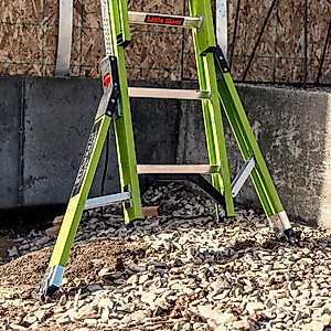 Little Giant Ladders, SumoStance, M28, 28 ft Extension Ladder, Fiberglass, Type IA, 300 lbs weight rating, (18828)