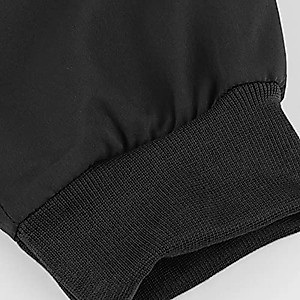 wmjolc Women's Cargo Pants Cotton Casual Joggers Pants Outdoor Combat Work Trousers Drawstring Waist Sweatpants with Pocket Black