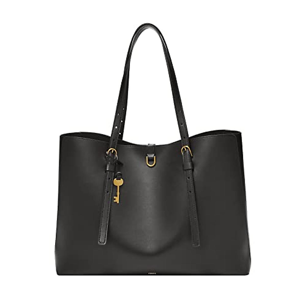 Fossil Women's Kier Vegan Cactus Leather Tote Bag Purse Handbag, Black (Model: ZB1615001) Kier Tab Clutch, Black