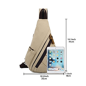 Sling Bag Small Crossbody Backpack Shoulder Casual Daypack Chest Bag For Outdoor Cycling Hiking Travel Darkgray