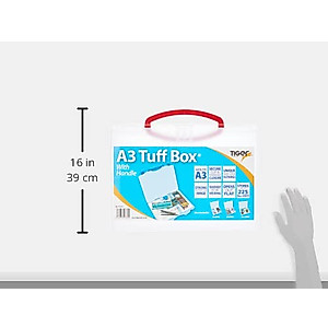 Tiger 301361 A3 Tuff Box, Assorted handle, White