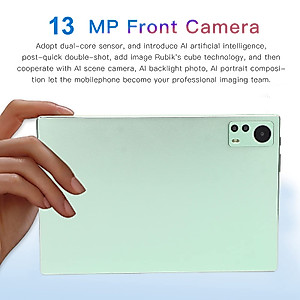 Yoidesu Tablet for Android, 10 Inch FHD IPS Screen, 8G RAM 128G ROM, MTK6750 Octa Core, Dual Speakers, 4G Calls 5G WiFi Dual SIM Dual Standby Calling Tablet, Expandable Memory, USB C Port