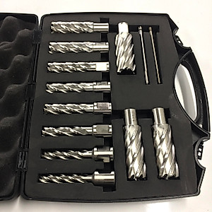 13 Pieces HSS Annular Cutter Set, Broach Bits, Magnetic Drill