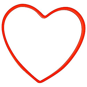 Kipp Brothers Pack of 48 Jumbo Silicone Shape Bands - Heart