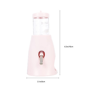 POPETPOP Hamster Water Bottle Small Pet Water Bottle Hamster Waterer Automatic Water Dispenser Hamster Water Fountain Hamster Cage Accessories Rabbit Water Bottle Leakproof Pp Feeder