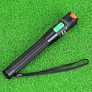 Fiber Optic Power Meter with 30KM Aluminum Visual Fault Locator FC-LC Adapter Fiber Optic Cable Tester Test Test Tool for CATV Telecommunications Engineering Maintenance