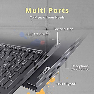 Lenovo Yoga 7i 2-in-1 360° 15.6" Touch Screen Laptop, Intel Evo Platform i5 1135G7, 8GB RAM, 1TB PCIe SSD, Intel Iris Xe Graphics, Backlit Keyboard, Win 11, Slate Grey, 32GB USB Card